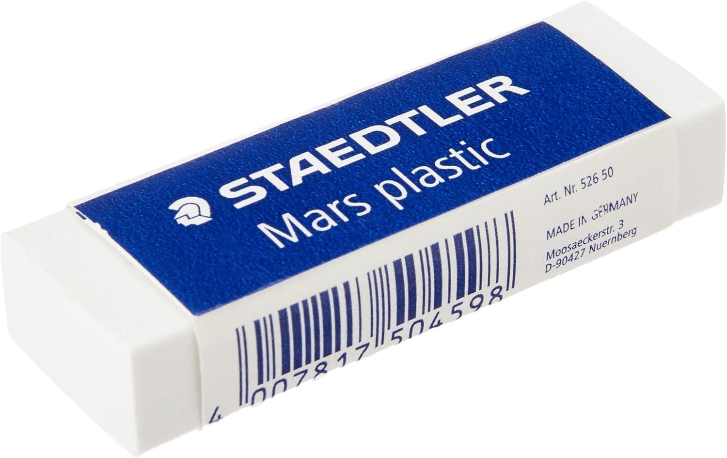 Staedtler 526 50 Mars Plastic, White Eraser Single pieces – cos supplies
